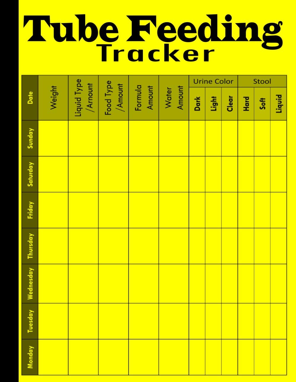 Tube Feeding Tracker: Track Feeding Details, Output, Medications and M ...