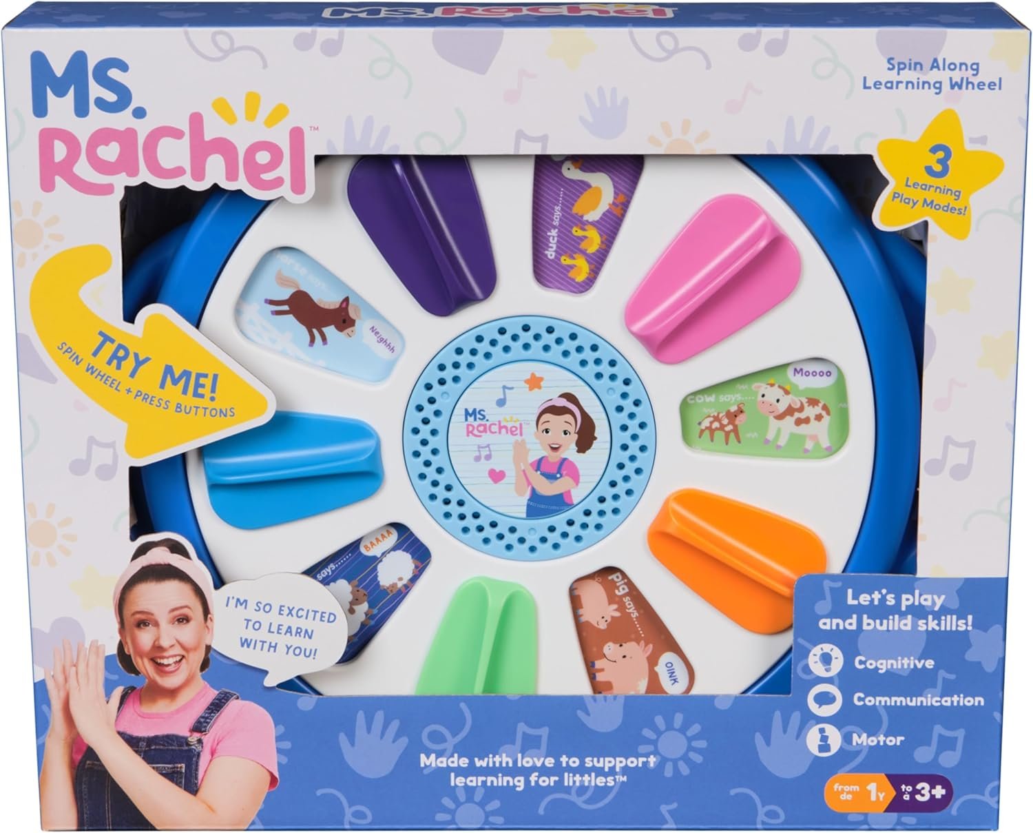 Ms. Rachel Spin and Sing Learning Wheel – Lululoo